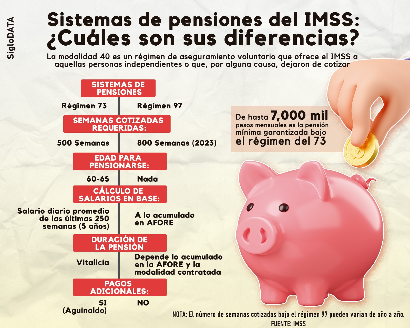 Sistemas de pensiones del IMSS: ¿cuáles son sus diferencias? - El Despertar